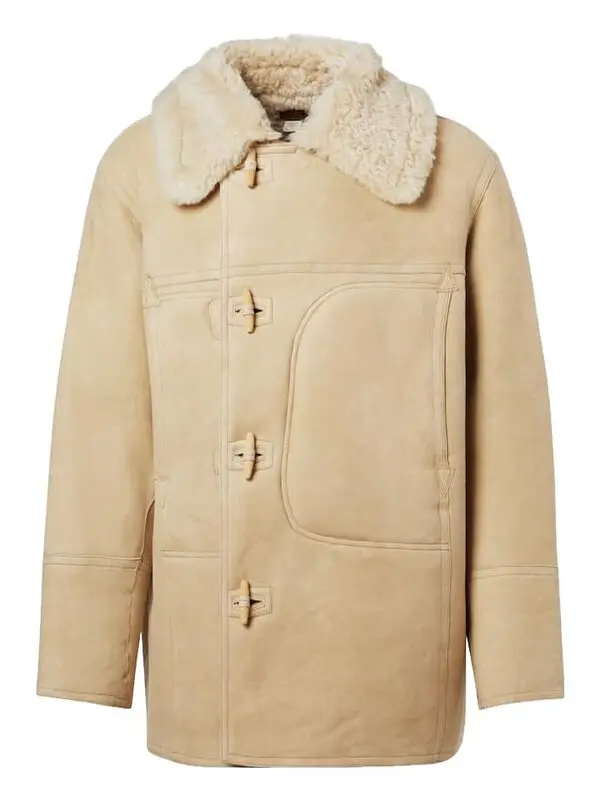 Ralph Lauren Shearling-lined Suede Coat - Beige