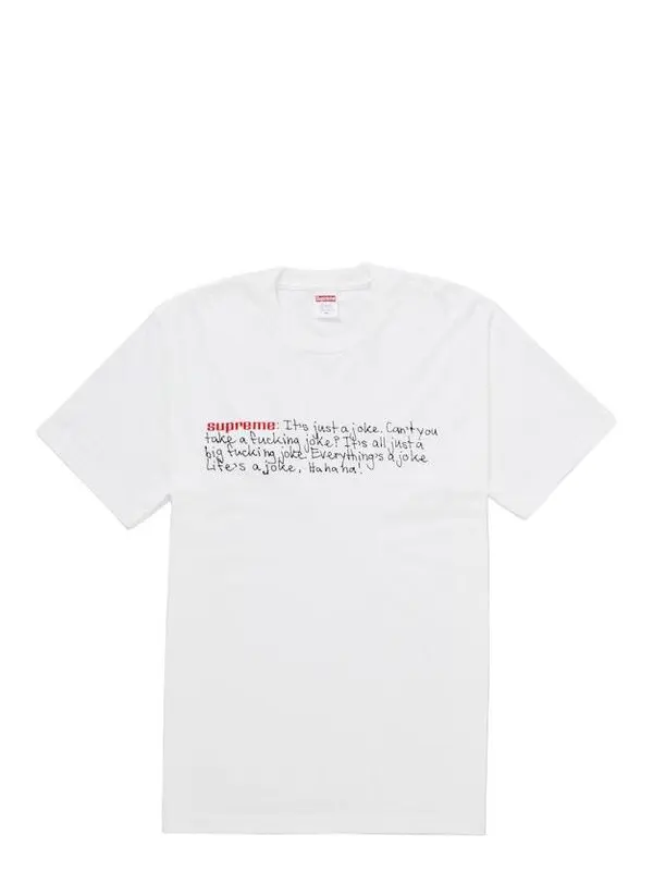 Supreme Joke Tee Shirt - White