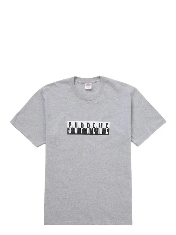 Supreme Split Tee Shirt - Heather Grey