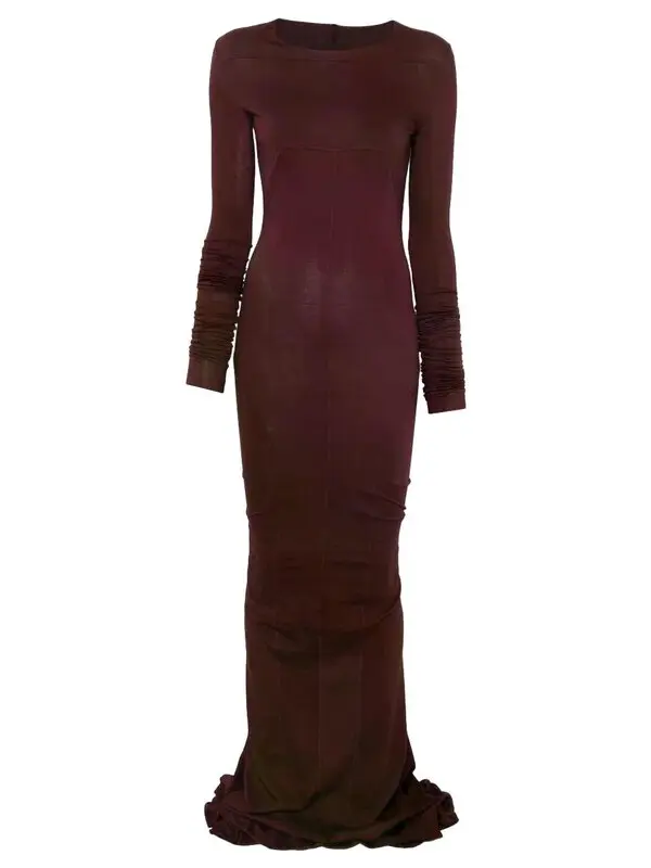 Rick Owens Long-sleeve Gown - Brown