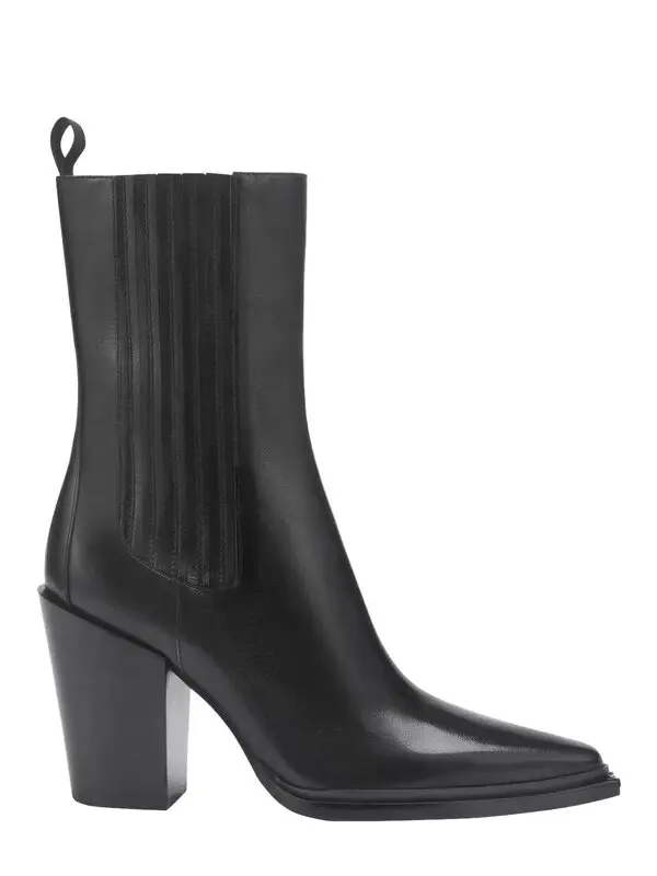 POTAMY Leather Chelsea Boots - Black