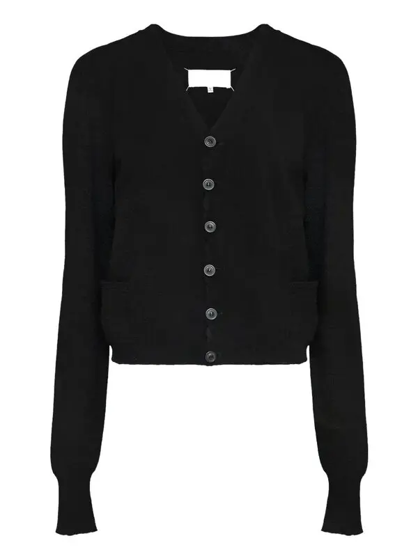 MAISON MARGIELA Wool Cardigan - Black
