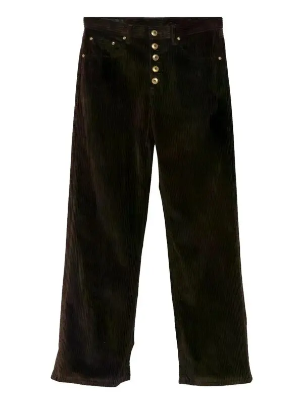 DONDUP Buttoned Corduroy Pants - Brown