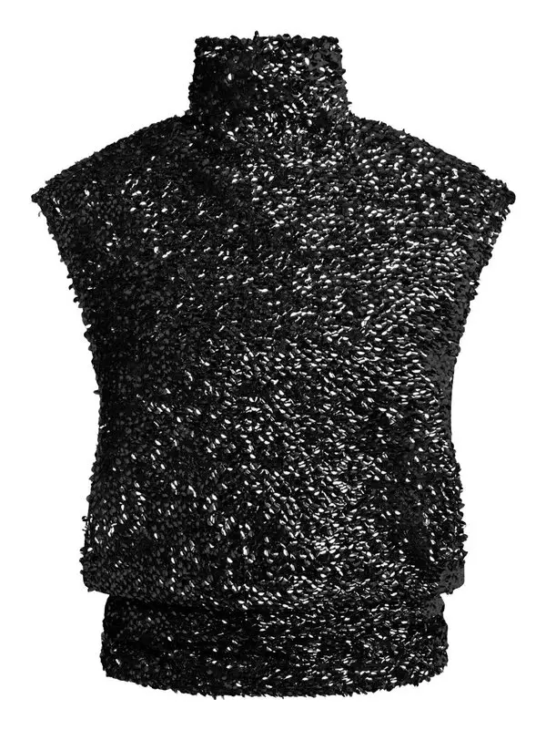 16Arlington Oviaca Sequin-embellished Tank Top - Black