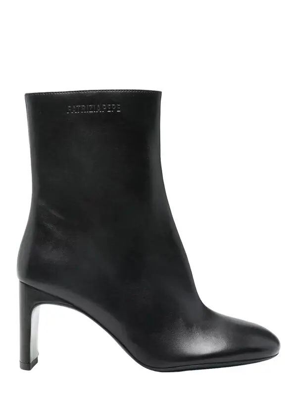 Patrizia Pepe 80mm Leather Boots - Black