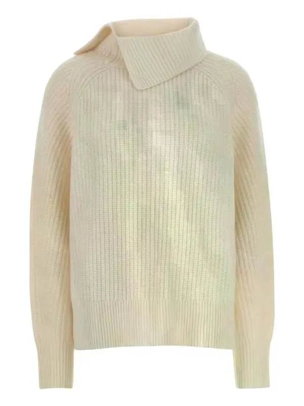 Loulou De Saison Cecil Collar Sweater - Neutrals