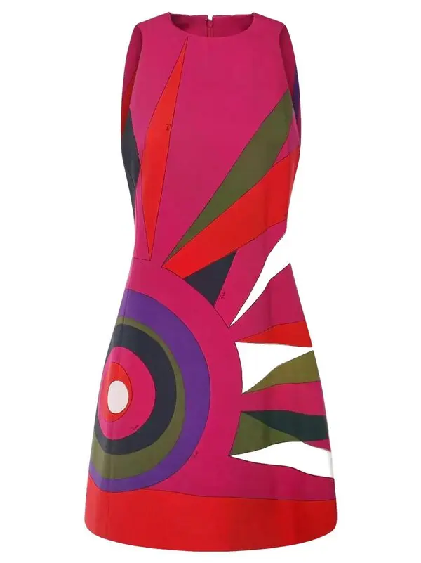 Emilio Pucci Geometric Print Mini Dress - Pink