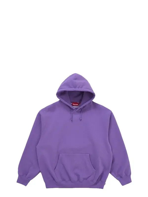 Supreme Satin Appliqué Hooded Sweatshirt - Violet