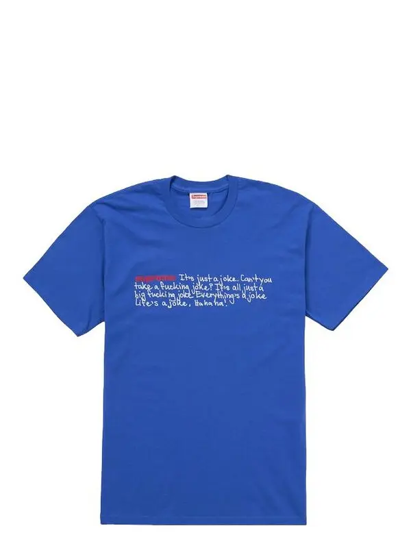 Supreme Joke Tee Shirt - Royal