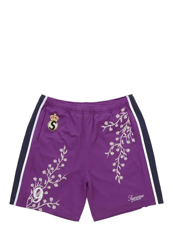 Supreme Floral Soccer Short - Purple
