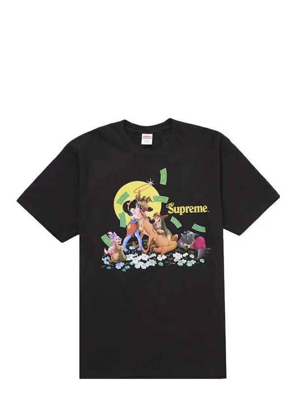 Supreme All Dogs Go To Heaven Tee Shirt - Black