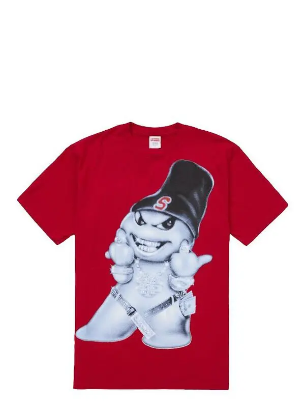 Supreme Snowman Tee Shirt - Red