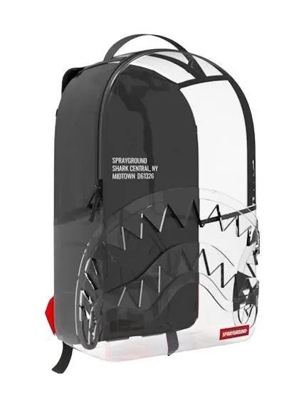 SPRAYGROUND Shark Central Clear Dlxsv Backpack - White