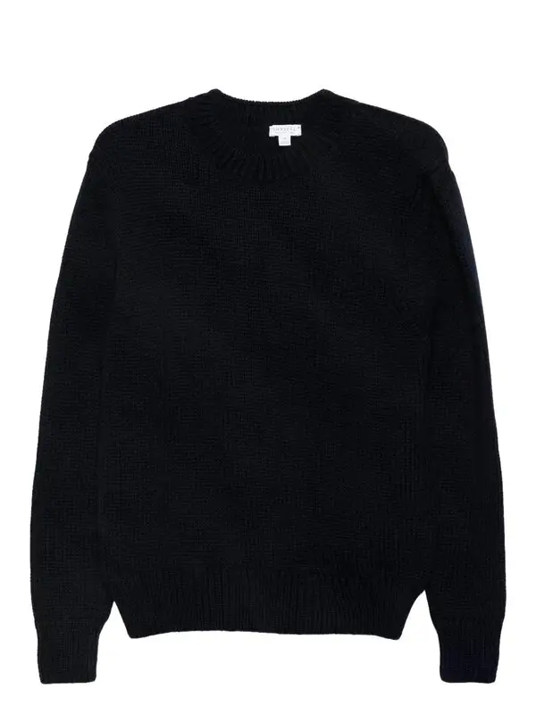 Sunspel Crew-neck Sweater - Blue