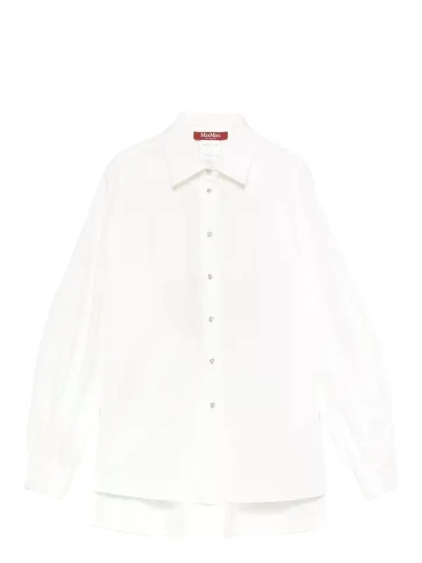 Max Mara Cut-out Layered Shirt - White