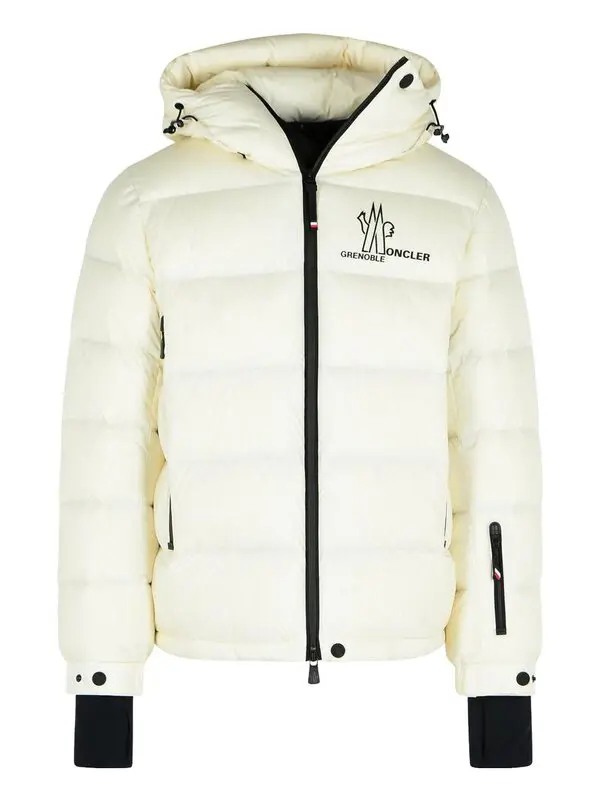 Moncler Isorno Hooded Ski Down Jacket - White