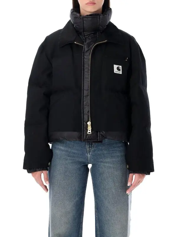 Sacai X Carhartt Wip Puffer Jacket - Black