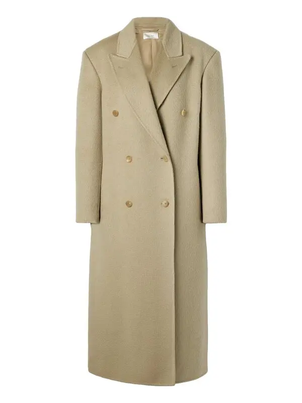 THE ROW Hariet Oversized Brushed-cashmere Coat - Cream