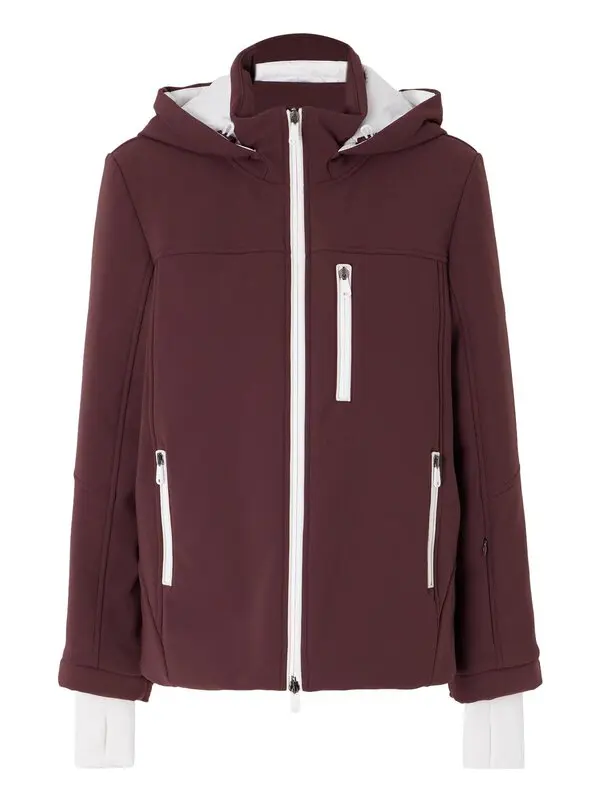 Brunello Cucinelli Hooded Padded Ski Jacket - Burgundy