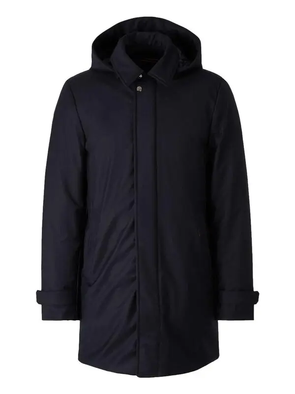 MOORER Long Puffer Vido - Navy Blue