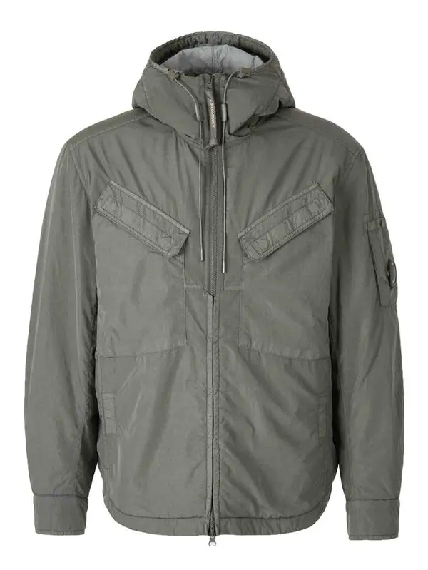 C.P. COMPANY Technical Hooded Jacket - Apple Green
