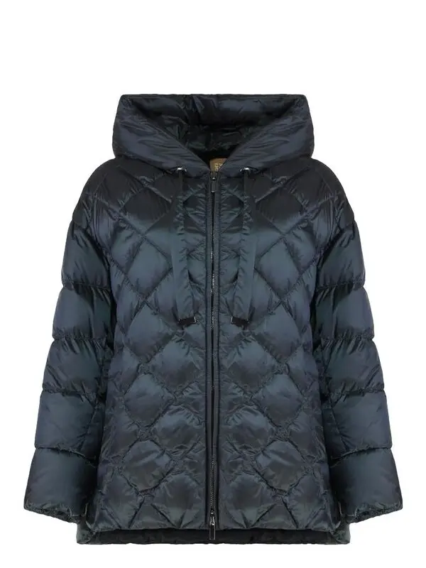 Max Mara Padded Nylon Waterproof Jacket - Blue