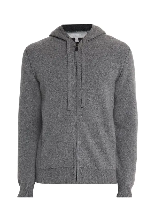 Neiman Marcus Cashmere Full-zip Hoodie - 060mgry
