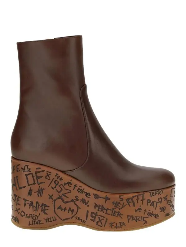 Chloé Ankle Boots - Brown