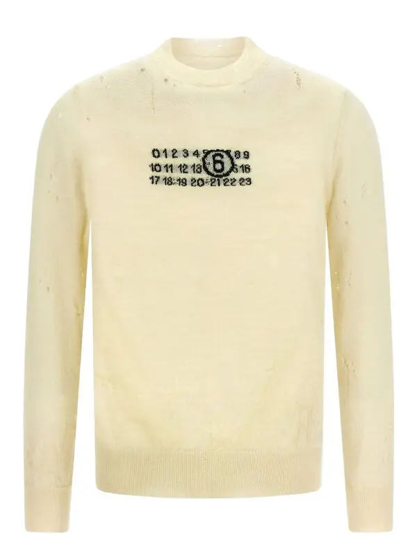 MAISON MARGIELA Distressed Sweater - Beige