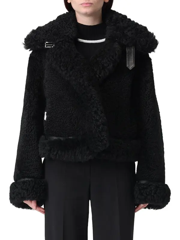 DONDUP Fur Coat - Black