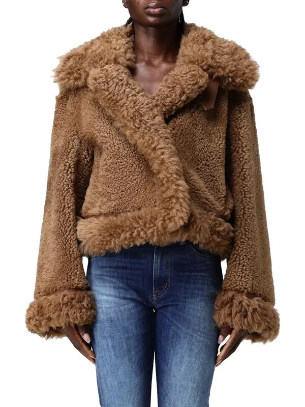 DONDUP Fur Coat - Brown