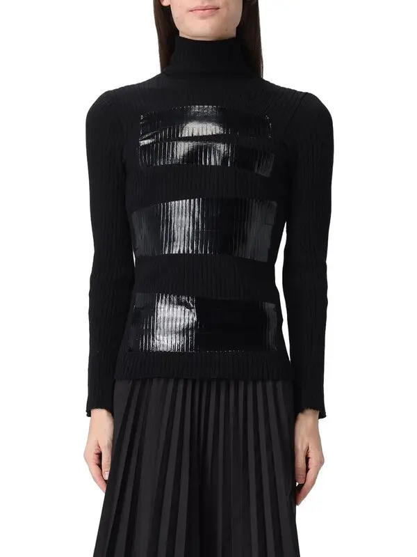 MAISON MARGIELA Ribbed Pullover Sweater - Black