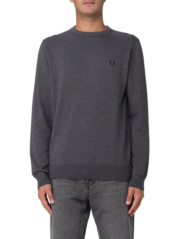 Fred Perry Crew Neck Sweater - Grey