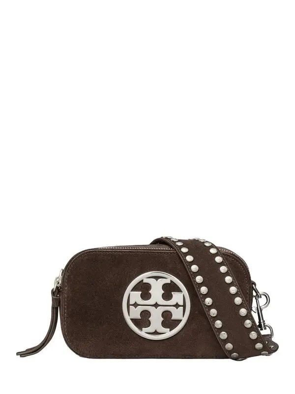 Tory Burch Miller Mini Suede Leather Crossbody Bag - Brown
