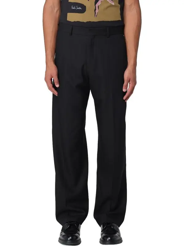 Paul Smith Wide Leg Trousers - Black