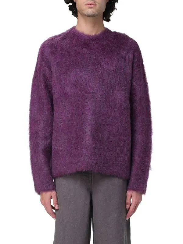 Sunnei Oversized Mohair Blend Sweater - Violet