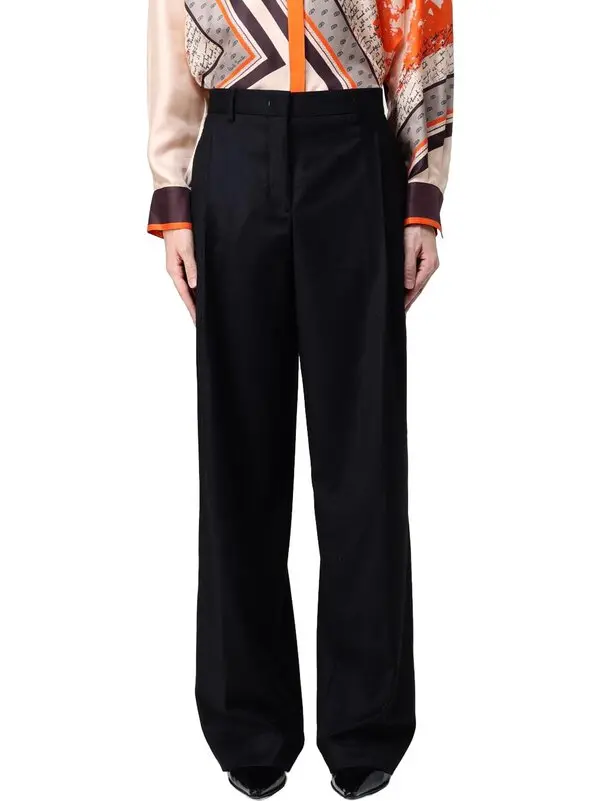 Paul Smith Wide Leg Trousers - Black