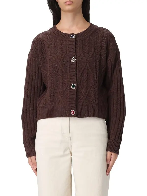 Liu Jo Button Detailed Sweater - Brown