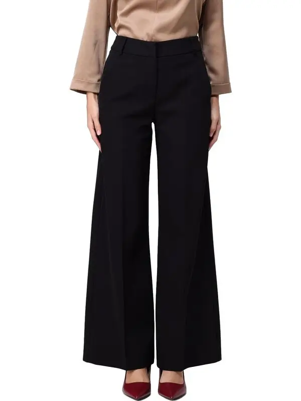 HANITA Wide Leg Trousers - Black