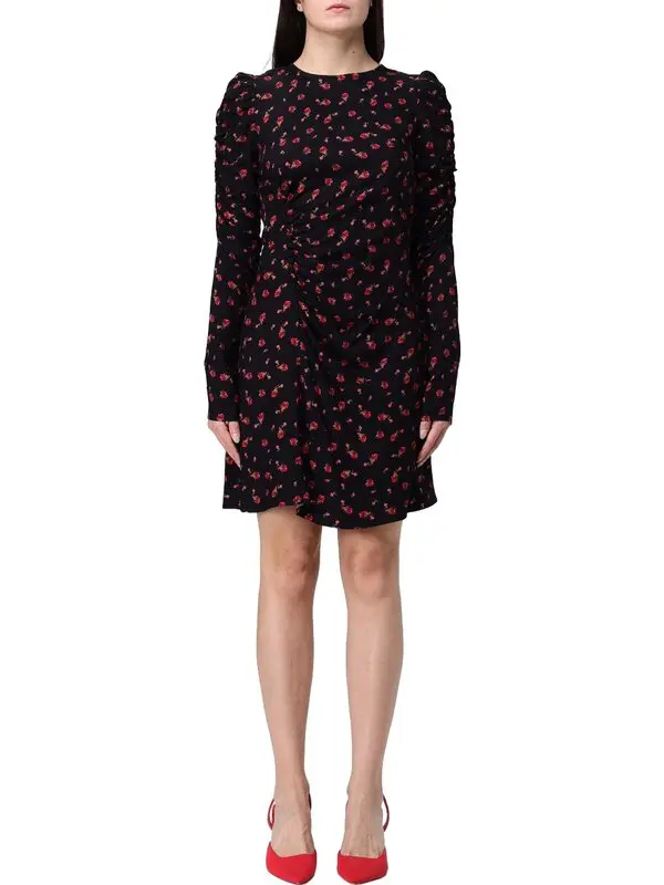 MAR DE MARGARITAS Floral Print Dress - Black 1