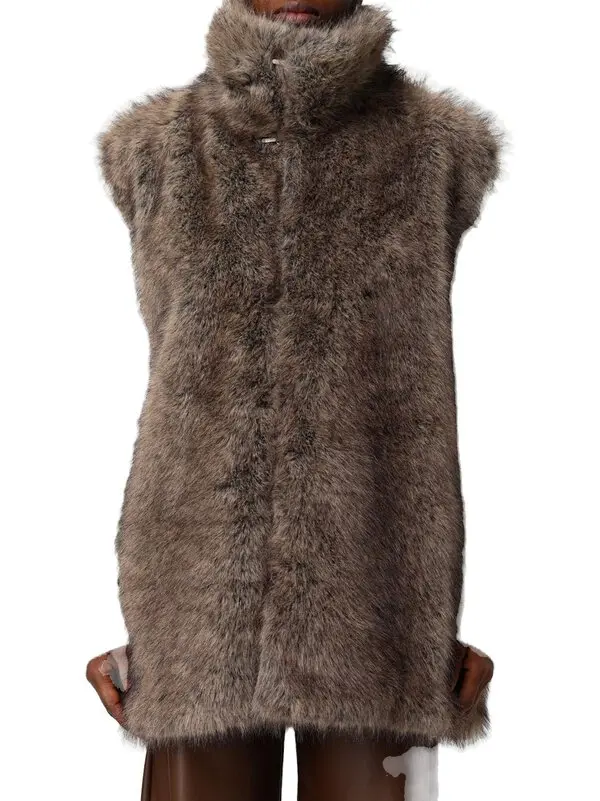Liu Jo Fur Coat - Brown