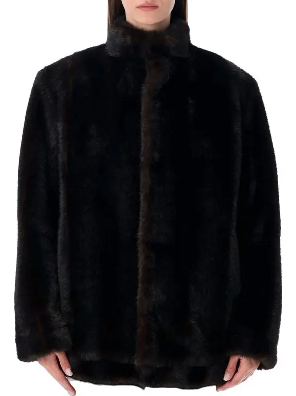 MAISON MARGIELA Fur Coat - Brown
