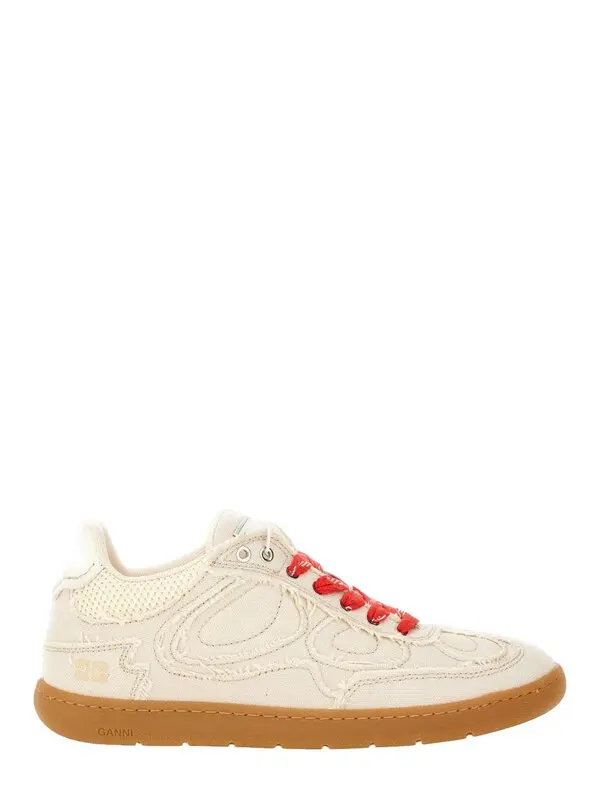 GANNI Low Top Sneakers - White