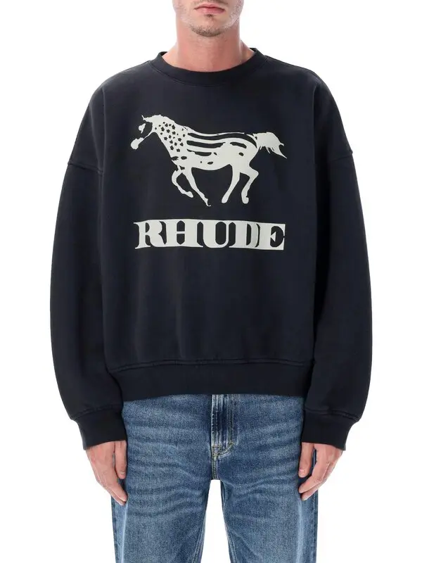 Rhude Crewneck Sweatshirt - Black