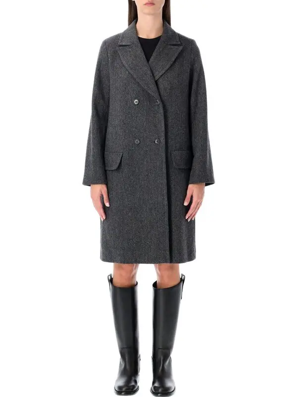 A.p.c. Coat - Charcoal