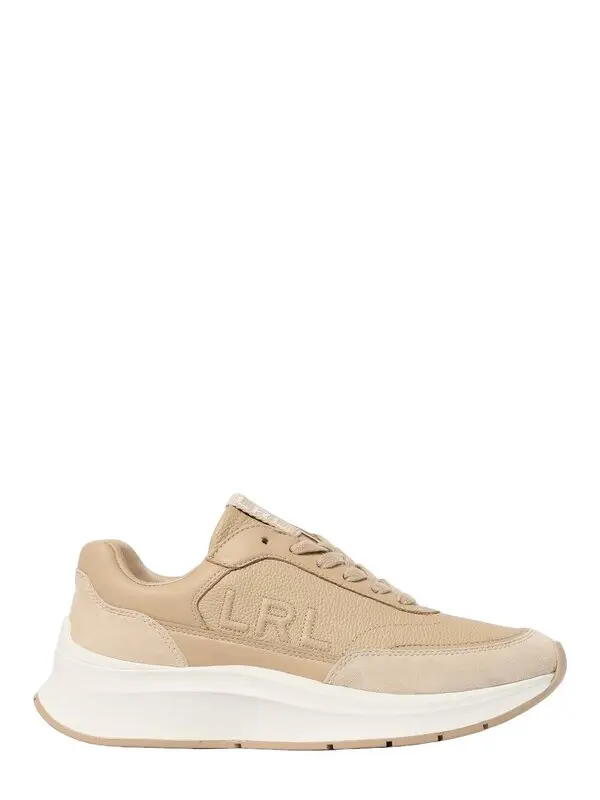 Ralph Lauren Lace Up Sneakers - Beige