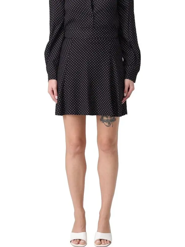 MAR DE MARGARITAS Polka Dot Skirt - Black 1
