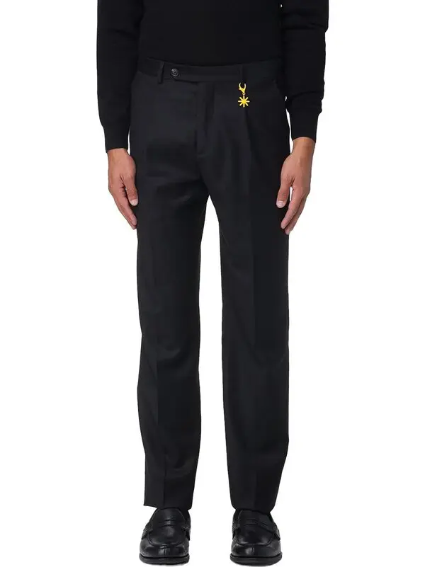 MANUEL RITZ Straight Leg Trousers - Black