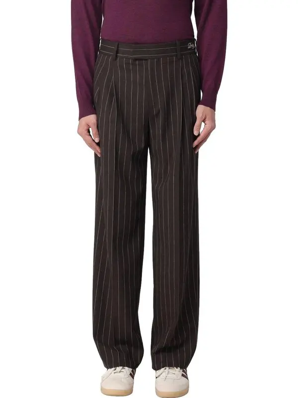 Drole De Monsieur Wide Leg Trousers - Brown