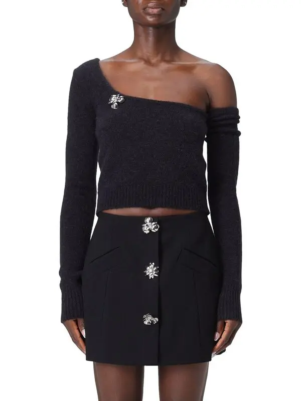 Blumarine One-shoulder Sweater - Black